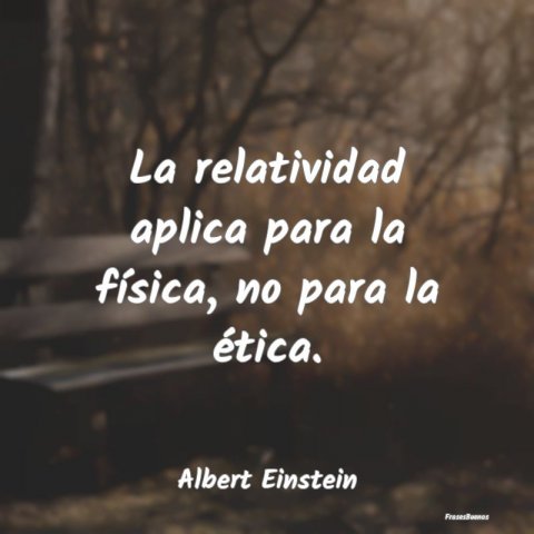 Frases de Albert Einstein - La relatividad aplica para la física, n
